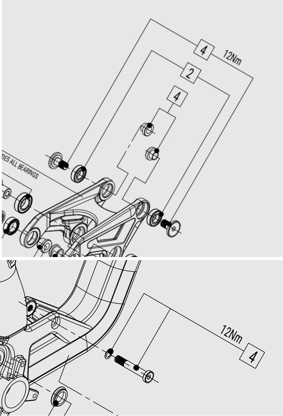 Marin Shock Bolt Kit I